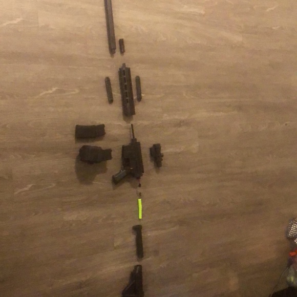 Other | Black Military Gel Blaster With All Attachments Shown On ...